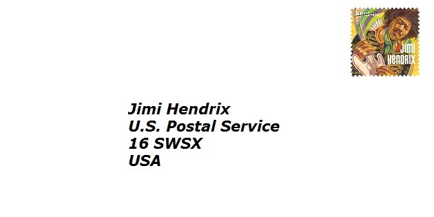 U.S. Postal Service Honors Legendary Guitarist, Jimi Hendrix, with Limited-Edition Forever Stamp ...